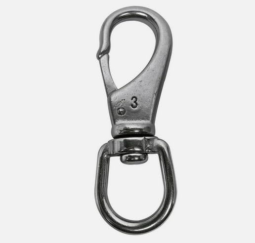 10Pc 250 Lbs Working Load SS316 Hardware 1'' Boat Marine SS Swivel Eye ...