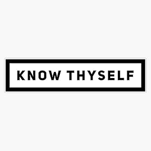 Amazon.com - Know Thyself Ancient Philosophy Sticker Bumper Sticker ...