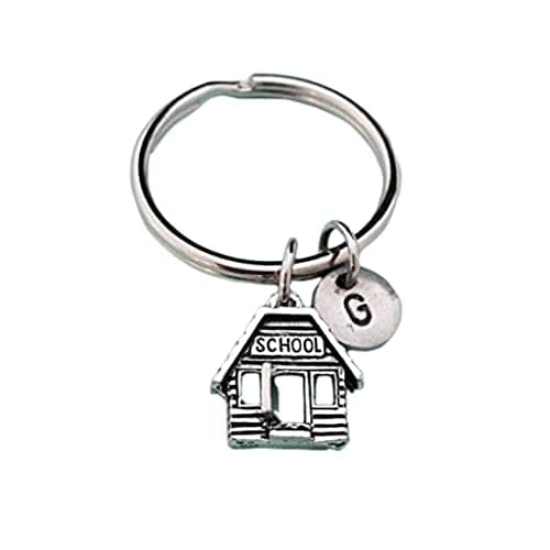 Amazon.com: School keychain, school charm, teacher keychain ...