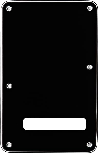Amazon.com: Genuine/Strat Guitar 3-Ply Black Back Plate Cover : Musical ...