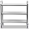 Mahlzeit Stainless Steel Serving Trolley with 3 Tiers, 101.5 x 95 x 48. ...