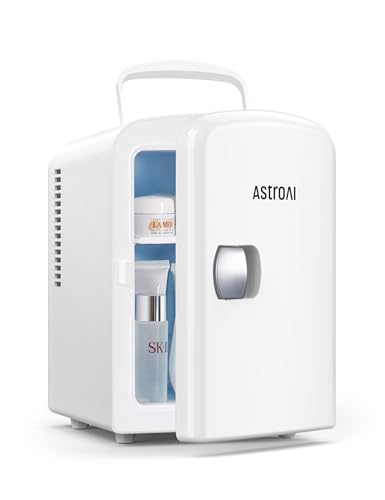 AstroAI 4 Litre/6 Can, AC/DC Power, Portable Mini Fridge , Small Fridge ...