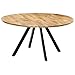 Amazon.com - vidaXL Solid Mango Wood Dining Table Indoor Industrial ...