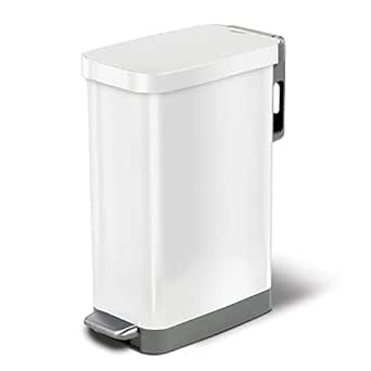 Amazon.com: Glad Slim Trash Can with Clorox Odor Protection - Narrow ...