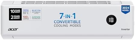 Acer 1.5 Ton 3 Star Inverter Split AC (Copper, AiSense, 7-in-1 ...