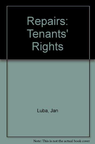 Repairs : Tenants' Rights: Jan Luba: 9780905099491: Amazon.com: Books