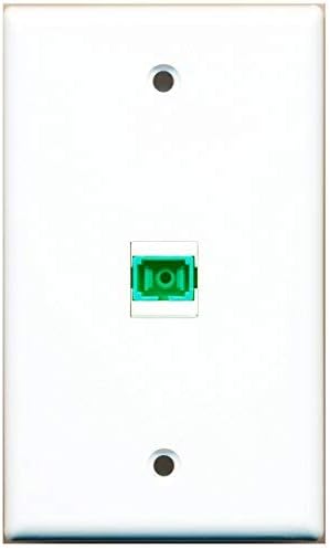 Amazon.com: RiteAV - 1 Port Fiber SC APC Simplex Wall Plate - Bracket ...