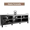 Amazon.com: Black TV Stand for 75 Inch TV Entertainment Center TV ...
