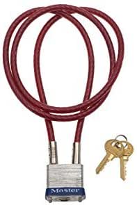 Master Lock 719D Laminated Padlock & Cable - Amazon.com