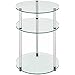 Amazon.com: Convenience Concepts Designs2Go Classic Glass 3 Tier Round ...