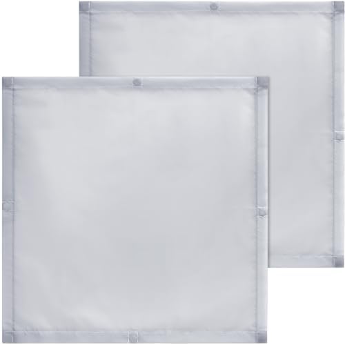 VIHOSE 4 Pack Fluorescent Light Covers Magnetic for Ceiling Lights 2 x ...