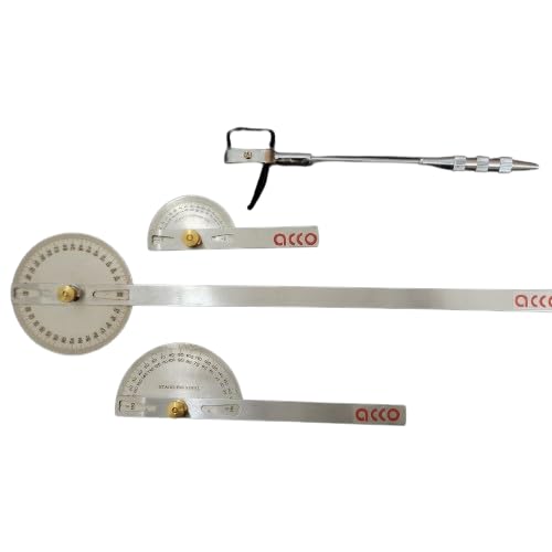 Metal Goniometer for Physiotherapy Goniometer Protector set Goniometer ...