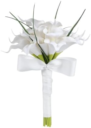 HUFFA Elegante Ramo de Novia con alcatraces y orquídeas: Perfecto for ...