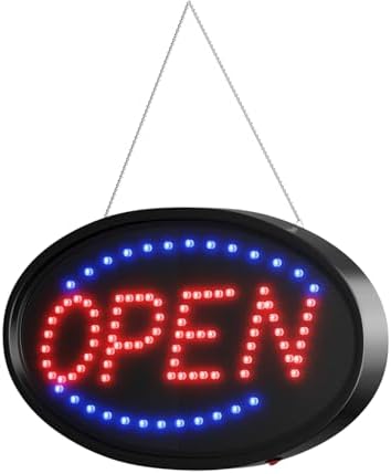 Amazon.com : LED Open Sign for Business, Neon Open Sign LED Electronic ...