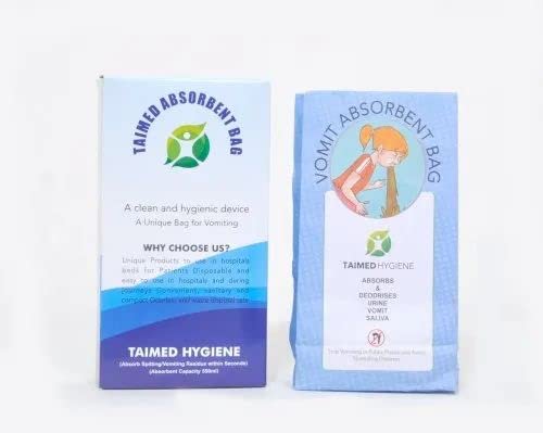 Taimed Hygiene Vomit Absorbent Bag (Pack of 10) Vomit Bag : Amazon.in ...