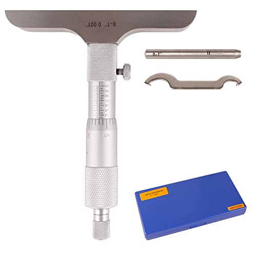 Snapklik.com : Depth Micrometer Graduation 0.001 Measuring Range 0-1 ...