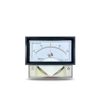 Amazon.com: 85C17 DC Positive and Negative Microammeter Ammeter ± 20uA ...