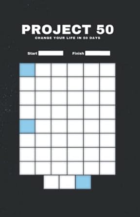 Amazon.com: Project 50 Tracking Journal: Change Your Life in 50 Days ...