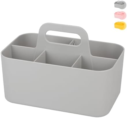 Multipurpose Caddy Organizer, Plastic Caddy with Handle, Stackable Desk ...