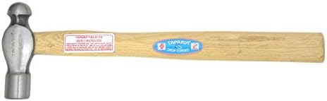 Taparia WH 500 B Steel (500g) Ball Pein Hammer with Handle (Brown and ...
