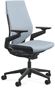 Amazon.com: Steelcase Gesture Office Chair - Era Blue Nickel Fabric ...