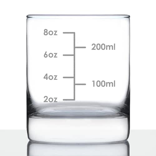 Amazon.com: Cocktail Measuring Cup - Whiskey Rocks Glass - Engraved ...