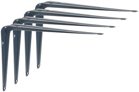 Neptune Grey London Style Metal Steel Shelf Wall Brackets 300mm x 350mm ...