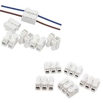 CH2 CH3 Spring Wire Quick Connector Electrical Cable Clamp Terminal ...