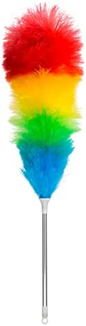 HOMESHOPA Static Duster, Electrostatic Rainbow Feather Duster with ...