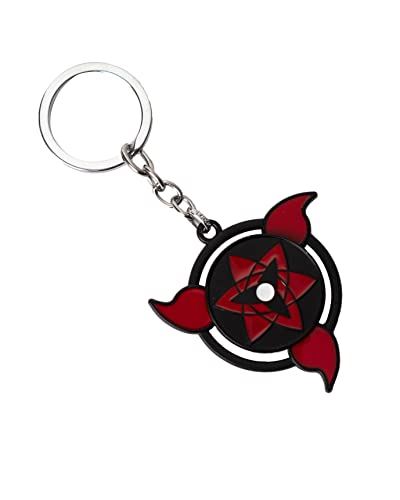RainSound Metal Sasuke Sharingan red Naruto Anime Keychain : Amazon.in ...
