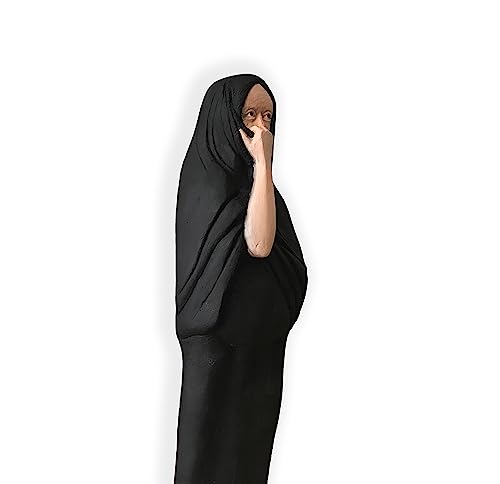 Amazon.com: Muslim Woman in Black Hijab Sculpture, Statue Home Decor ...