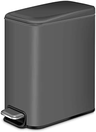 Amazon.com: H+LUX Small Trash Can with Soft Close Lid,Garbage Can with ...