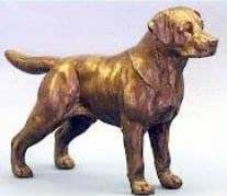 Amazon.com: Labrador Retriever: Cold-cast Bronze Figurine 8 Inches Long ...
