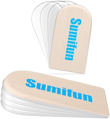 Amazon.com: Sumifun Heel Lift, 3-Layer Gel Shoe Lifts for Women Uneven ...