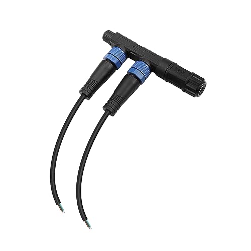 PNGKNYOCN 2 Way M15 IP67 Waterproof Connector Box 2 Pole Wire and 2-pin ...