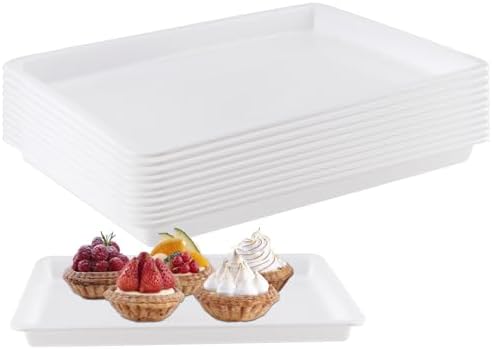 Amazon.com: HEIHAK 10 Pack Plastic Art Trays, 15.5 x 11.2 Inch Large ...