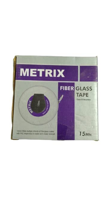 Metrix 15mtr Measuring Tape, Fiber Glass 15 Meter, Grey (15 Mtr ...