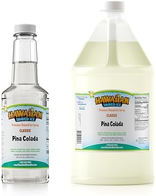 Amazon.com: Hawaiian Shaved Ice Syrup Pint, Pina Colada, bundled with ...