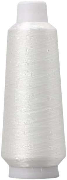Amazon.com: 3200M Metallic Embroidery Thread White Glitter Polyester ...