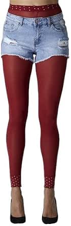 Silver Legs Polka Dot Edge Footless Tights, 50 Denier Nylon-Elastane ...