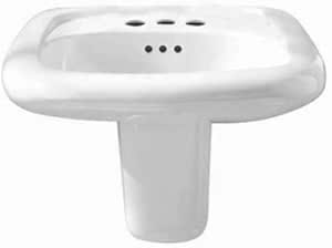 Murro Wall Mount Sink with Extra Left Hand Hole - Wall Mounted Sinks ...