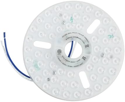 HuixuTe 1-Pack 5.3" LED Retrofit Light Kit for Ceiling Flush Light 15W 120V 3000/4500/6000K LED ...