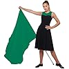 Amazon.com : Emerald Green Color Guard Flag, Curved Rectangle Solid ...