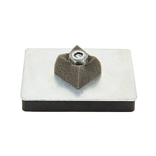 3 7/64" x 2 1/16" x 15/32" Thick x M6 Thread Rubber Coated Mag Pad - 22 ...