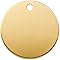 Amazon.com: ABBECIAO 1.25" Brass Tag for Metal Stamping, Circle Brass ...