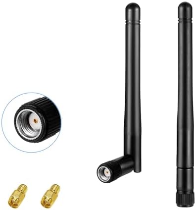 AQTAQ WiFi Antenna Dual Band 2.4GHz 5GHz 5.8GHz 3dBi MIMO SMA Connector Antenna for WiFi WLAN ...