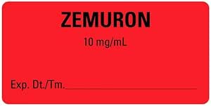 Amazon.com: LabelValue | ZEMURON Expiration Date Medical Labels LV ...