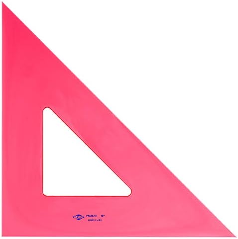 Amazon.com: Alvin, Triangle Ruler with Fluorescent Edges, Drafting Tool ...