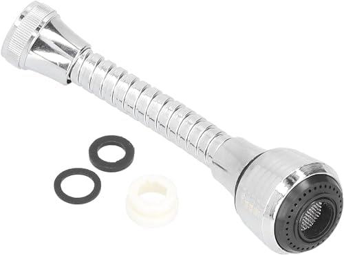 C.HERRY® 360 Rotation Tap Shower 2 Mode, Metal Hose Kitchen Sink Faucet ...