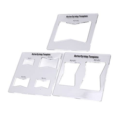 Woodworking Router Template, Butterfly Inlay Template Kit Transparent ...